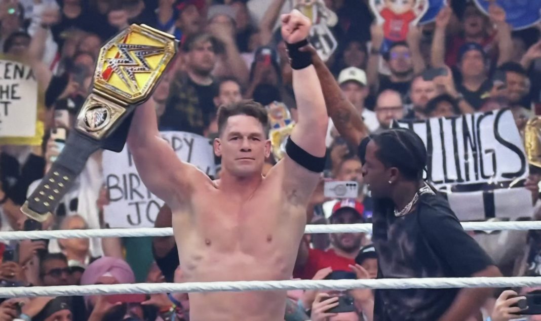 John Cena Wins 17th WWE World Championship At WrestleMania 41, Travis Scott Interferes