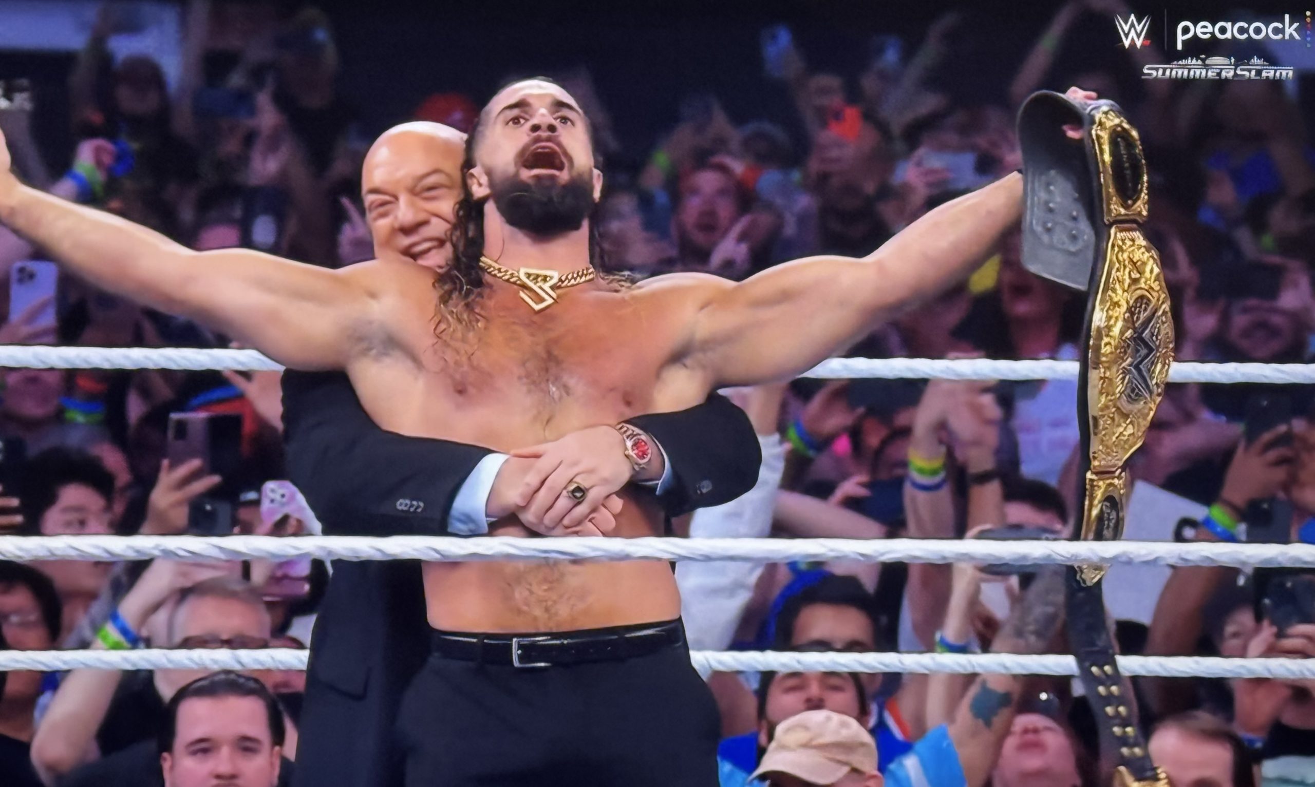 Seth Rollins Cashes In Money In The Bank After CM Punk Wins WWE World ...